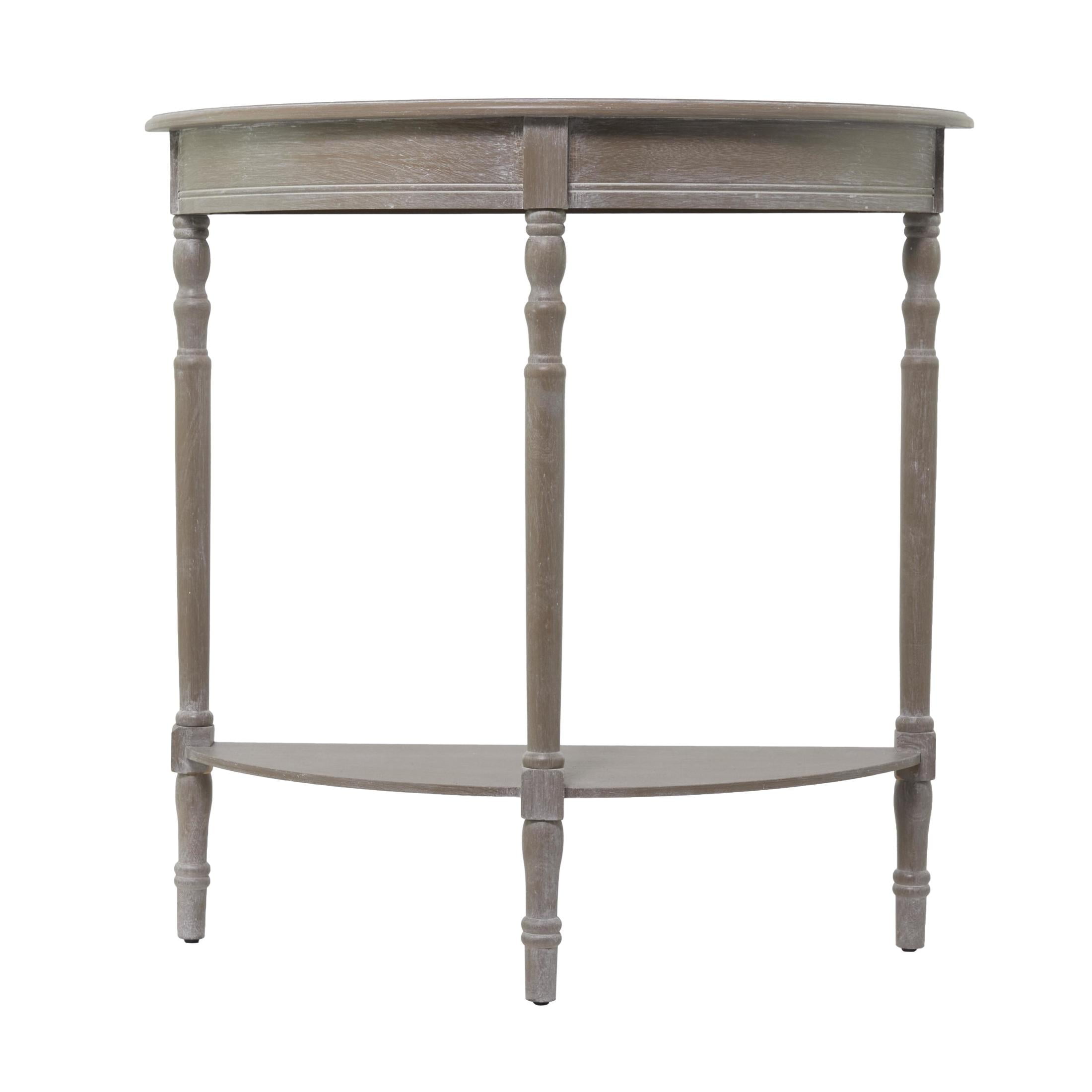 DecMode Half-Round Shape, Solid Pine Wood, Classic and Traditional ...