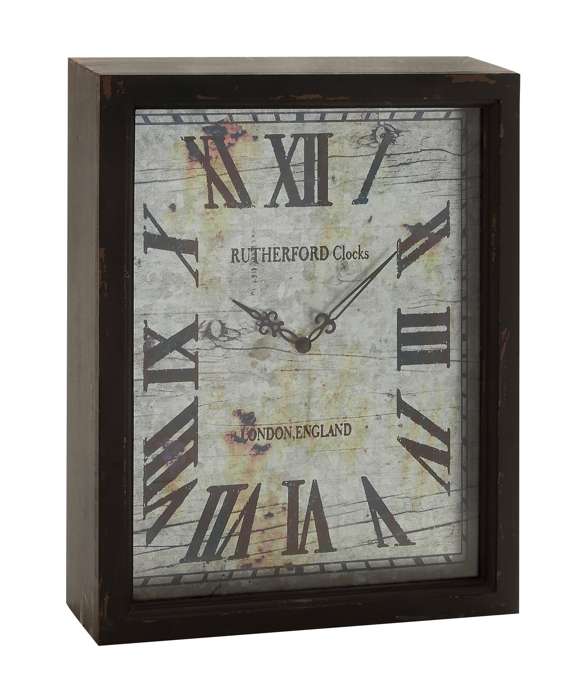 DecMode Indoor 12"W, 16"H Black Analog Vintage Wall Clock - Walmart.com