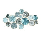DecMode Multi Colored Metal 3D Overlapping Discs Plate Wall Decor ...