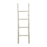 DecMode 18" x 73" Brown Wood Handmade Two-Toned Slanted Ladder with ...