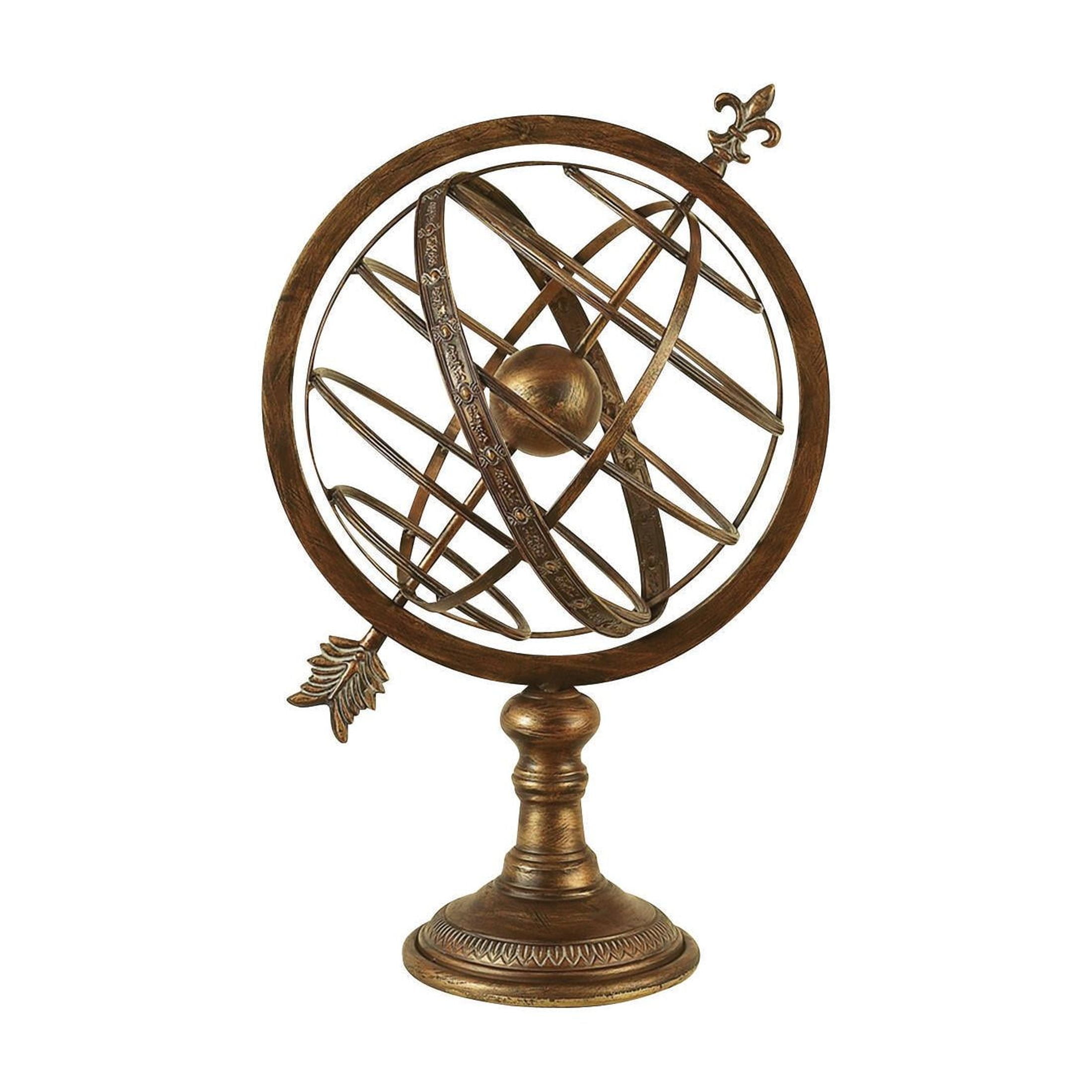 DecMode Traditional Armillary Sphere With Pierced Arrow Metal ...