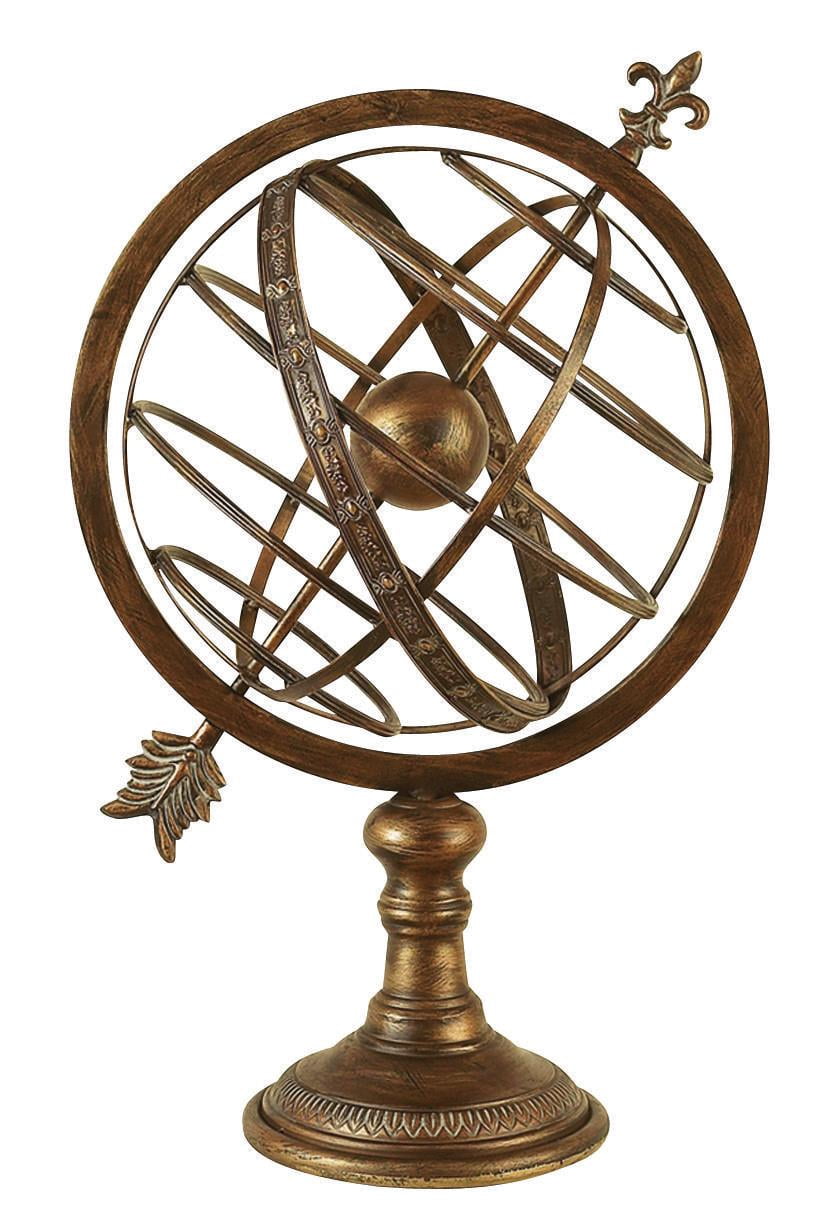 DecMode Traditional Armillary Sphere With Pierced Arrow Metal ...