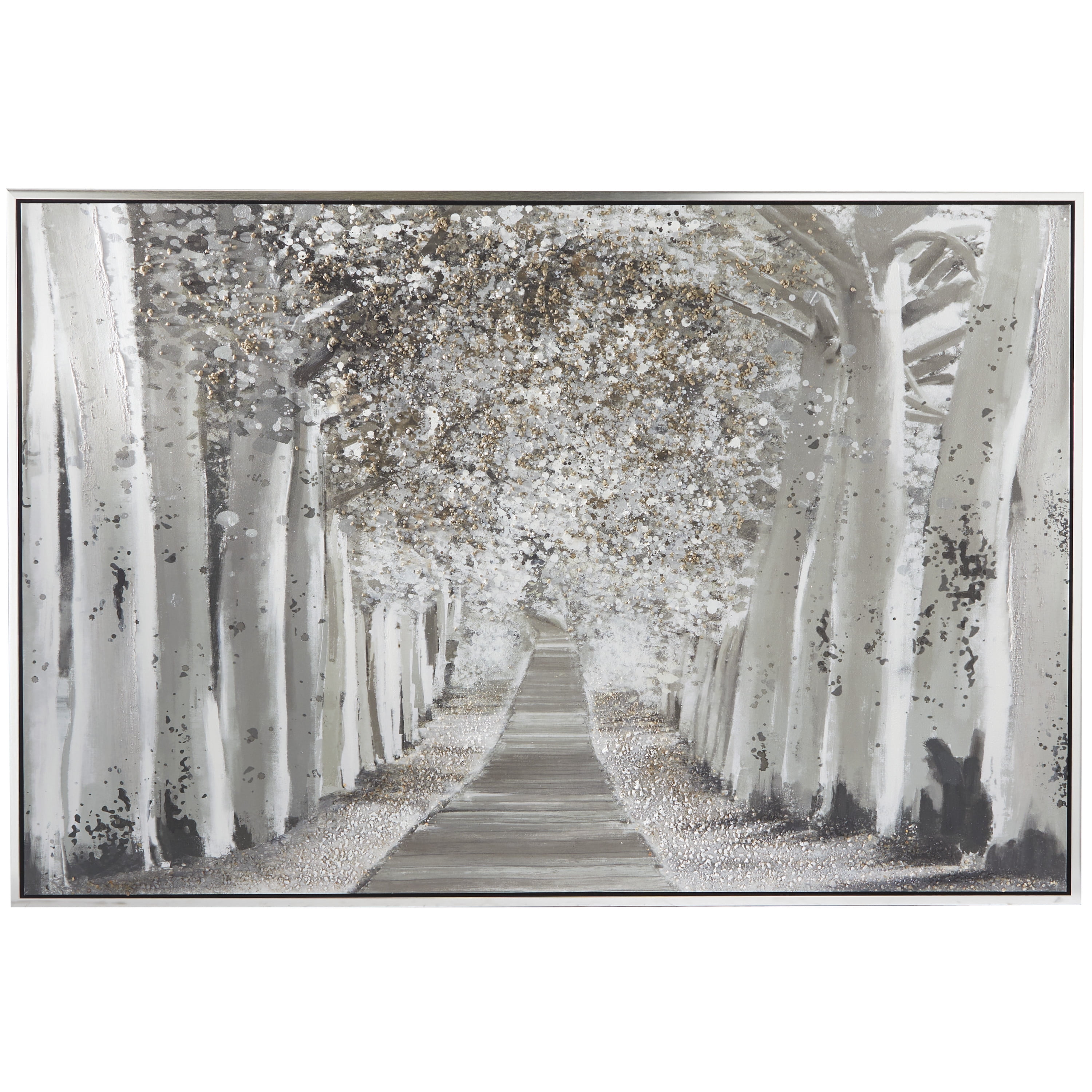 DecMode Traditional Polystone Nature/Tree Inspired Canvas Framed Wall ...