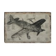 DecMode White Wood Airplane Wall Decor - Walmart.com