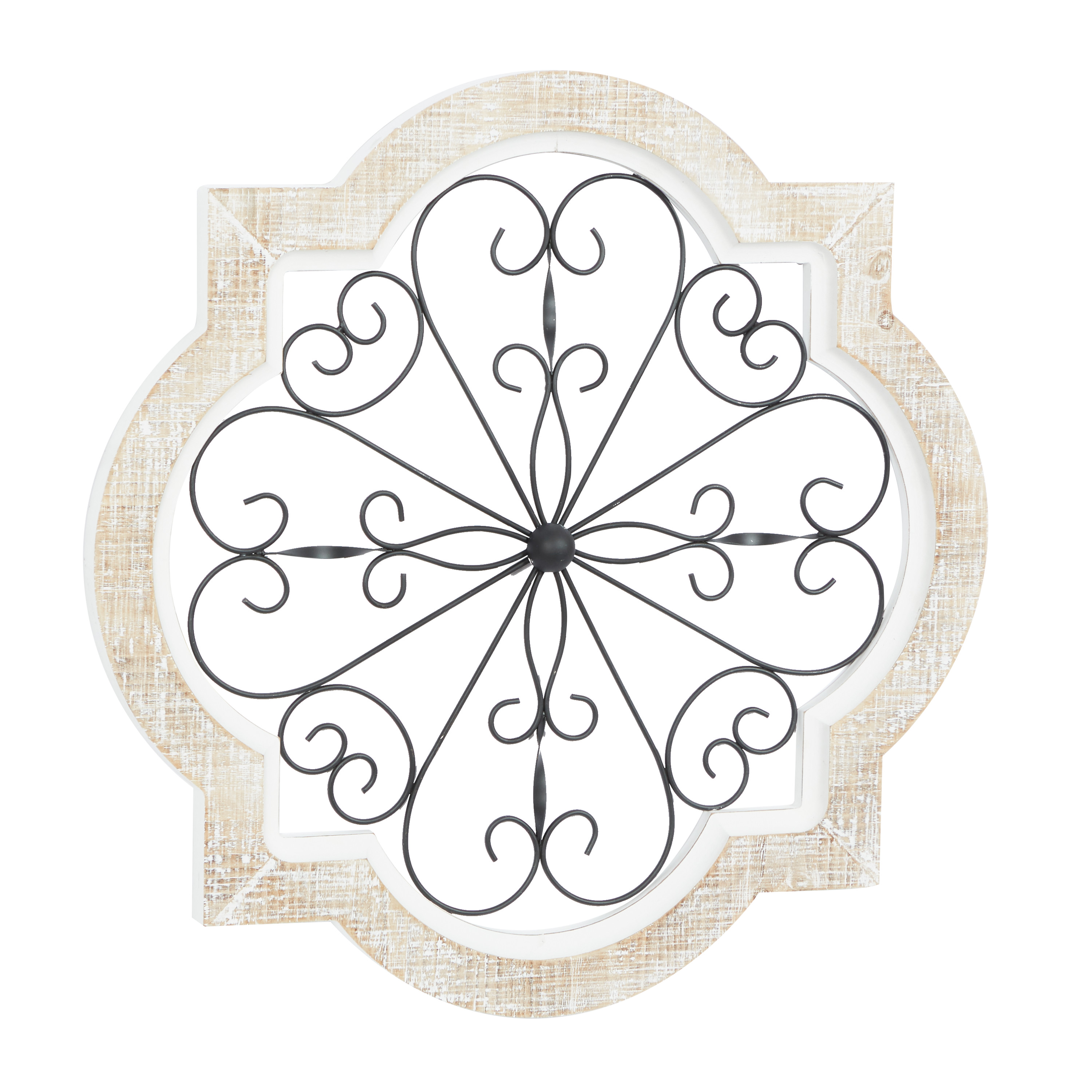 DecMode Bronze Metal Scroll Wall Decor - Walmart.com