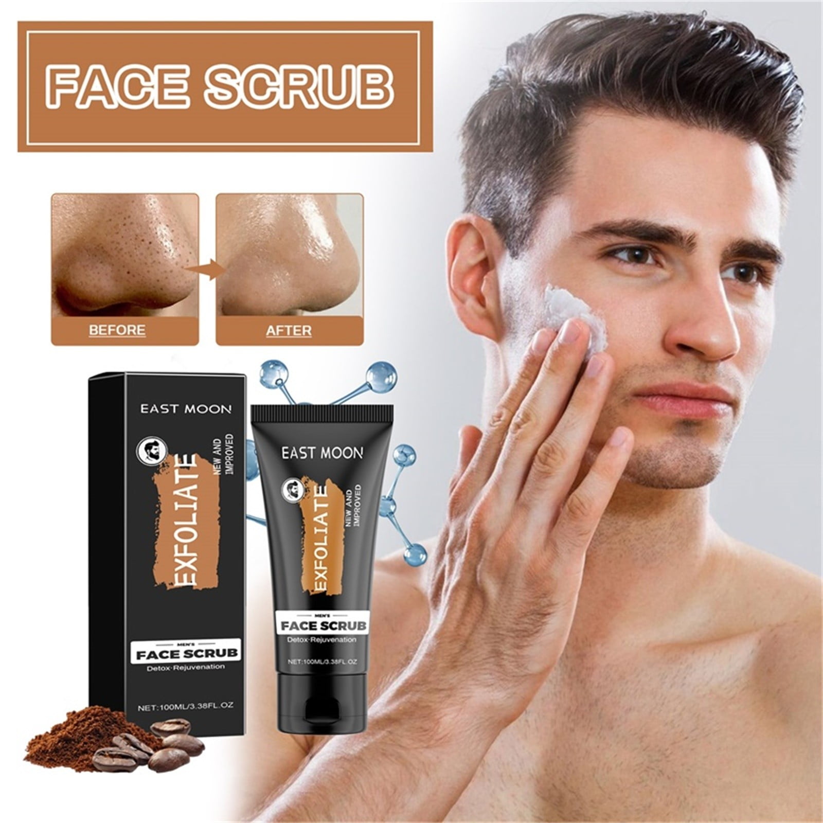 DecSea Face Scrub For Men 100 Gm Coffee Scrub For Blackhead Tan Dead ...
