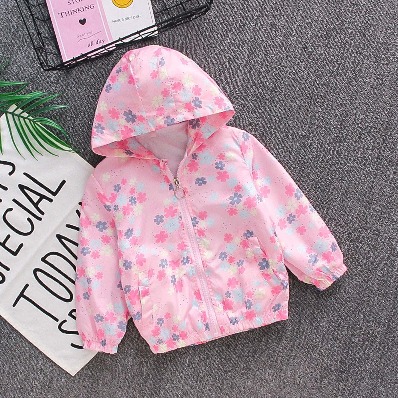DecSea Little & Big Girls Zip Up Hoodie, Kids Full Zipper Hooded ...