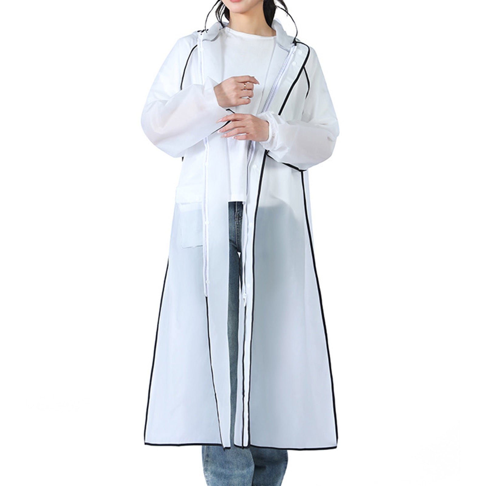 DecSea Rain Ponchos for Adults Reusable - Rain Coats for Adults Rain ...