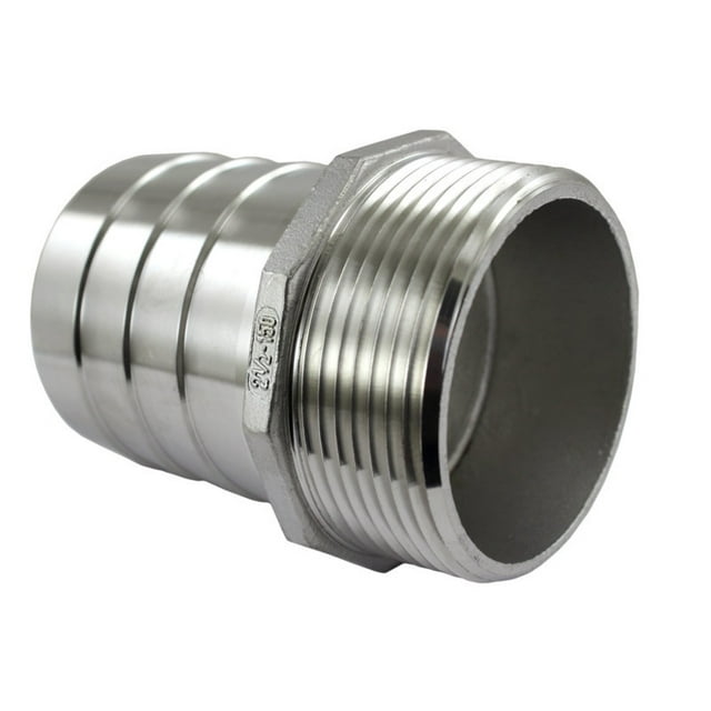 Deca Male Hose Barb Adapter 2-1/2" Male NPT x 2-1/2" Hose Barb, 2 Pack ...