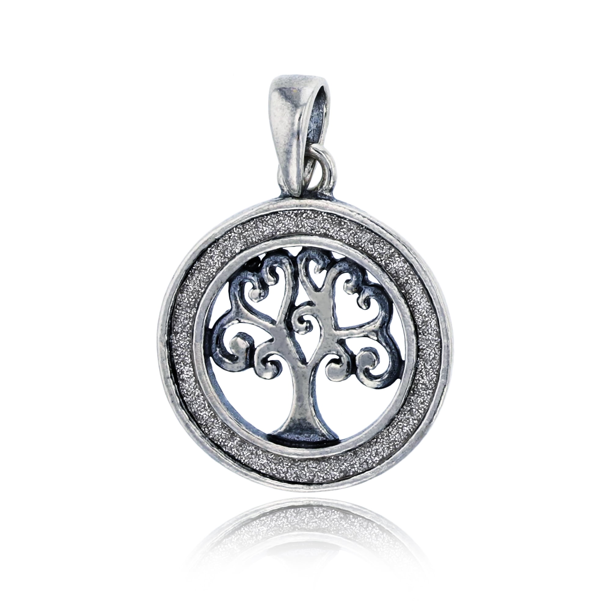 Decadence Sterling Silver Oxidized Antique Giltter Tree Of Life Circle ...