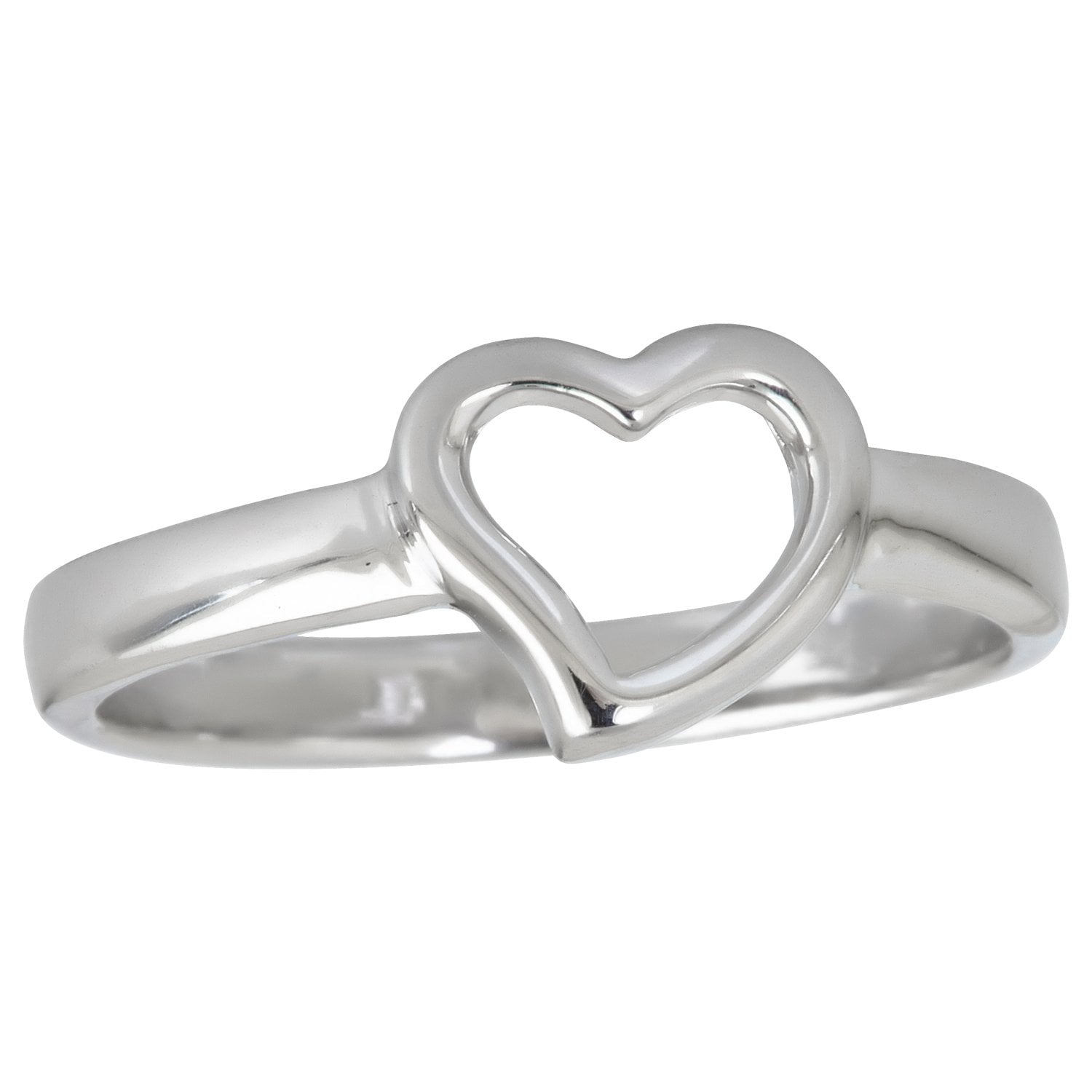Decadence Sterling Silver Still Standing Heart Ring - Walmart.com