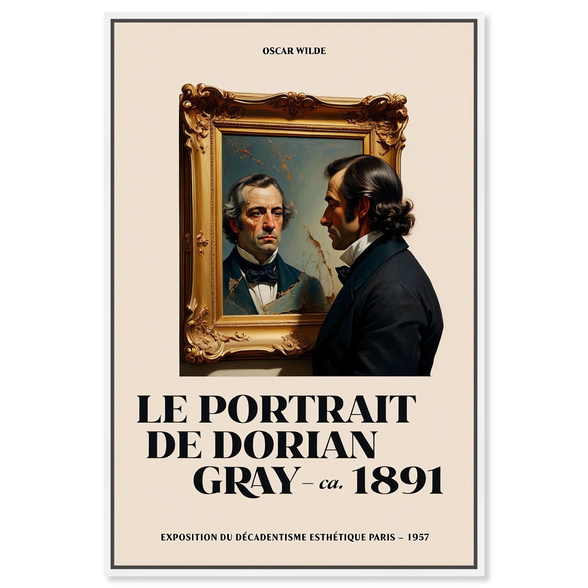 Decadent World of Dorian Gray Canvas Vintage Art Poster by Art Remedy ...