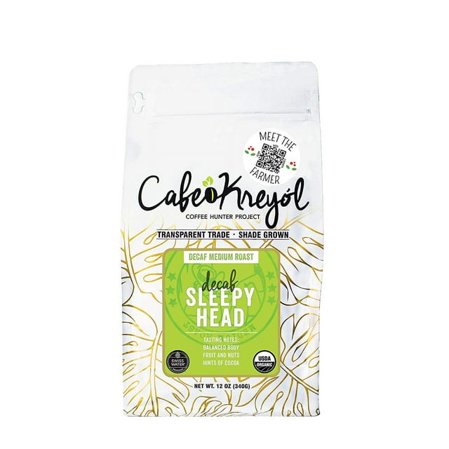 Decaf | 12 oz Made with Medium Roast Whole Bean Coffee USDA Certified ...