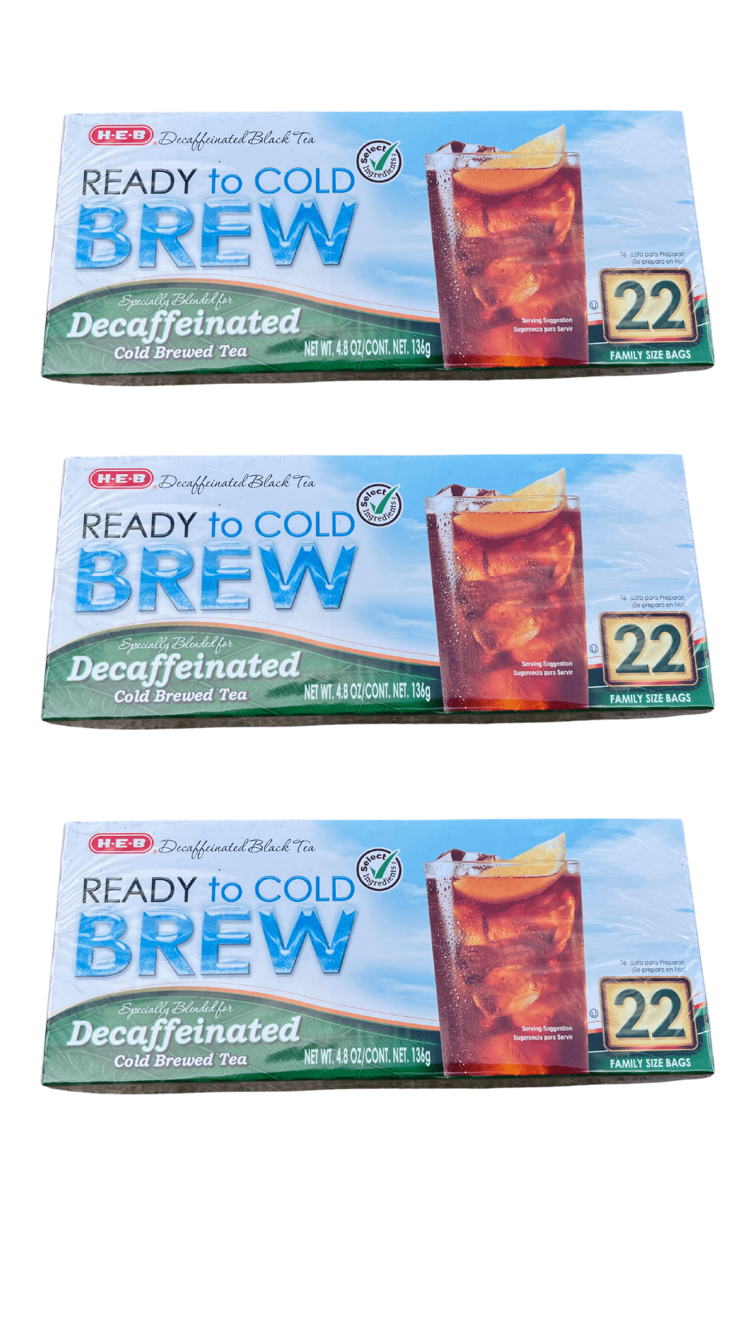 Decaf Black Tea Ready to Cold Brew 22 Count Bags (Pack of 3) - Walmart.com