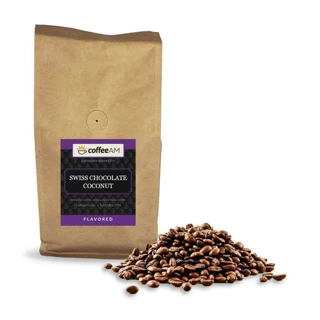 Decaf Chocolate Coconut Flavored Coffee (Whole Bean, 1 Pound) - Walmart.com