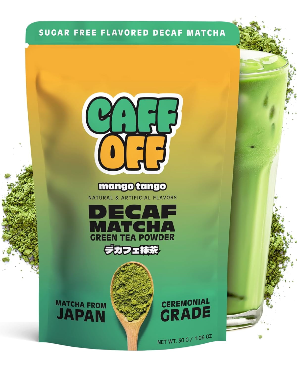 Decaf Mango Matcha from Japan 1.06 oz – Ceremonial Grade, Sugar Free ...