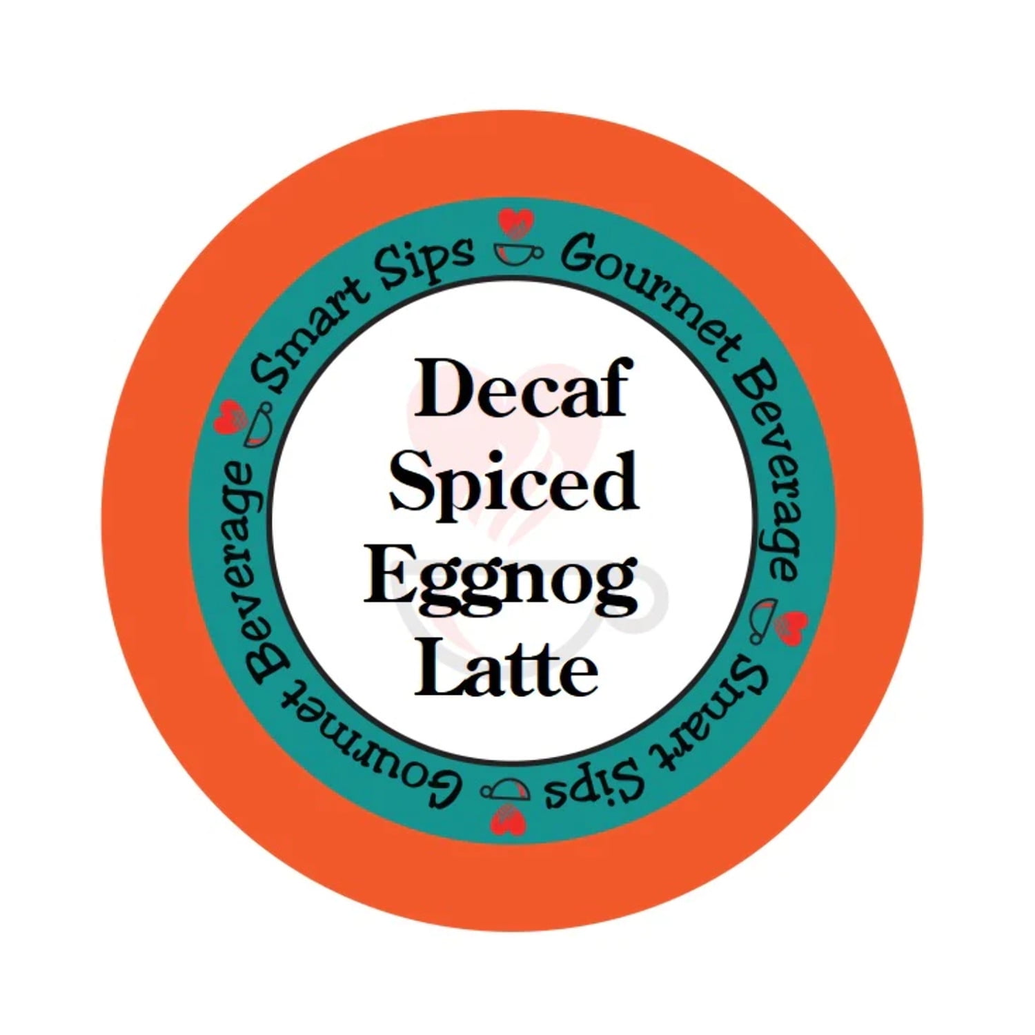Decaf Spiced Eggnog Latte, Single Serve Decaffeinated Flavored Latte Pods for Keurig K-cup ...