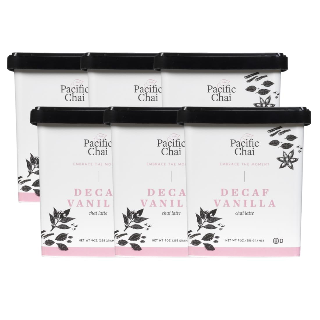 Decaf Vanilla Chai Latte, Instant Powered Dry Chai Tea Latte Beverage ...