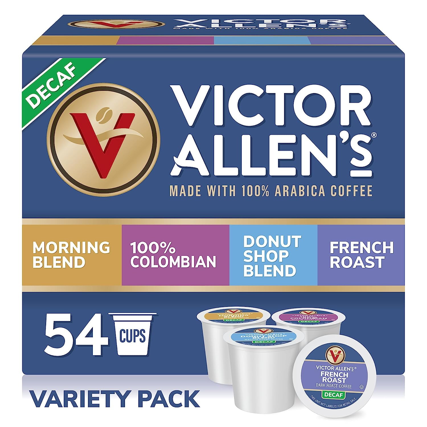 Decaf Variety Pack, 54 Count, Single Serve Coffee Pods for Keurig K-Cup ...
