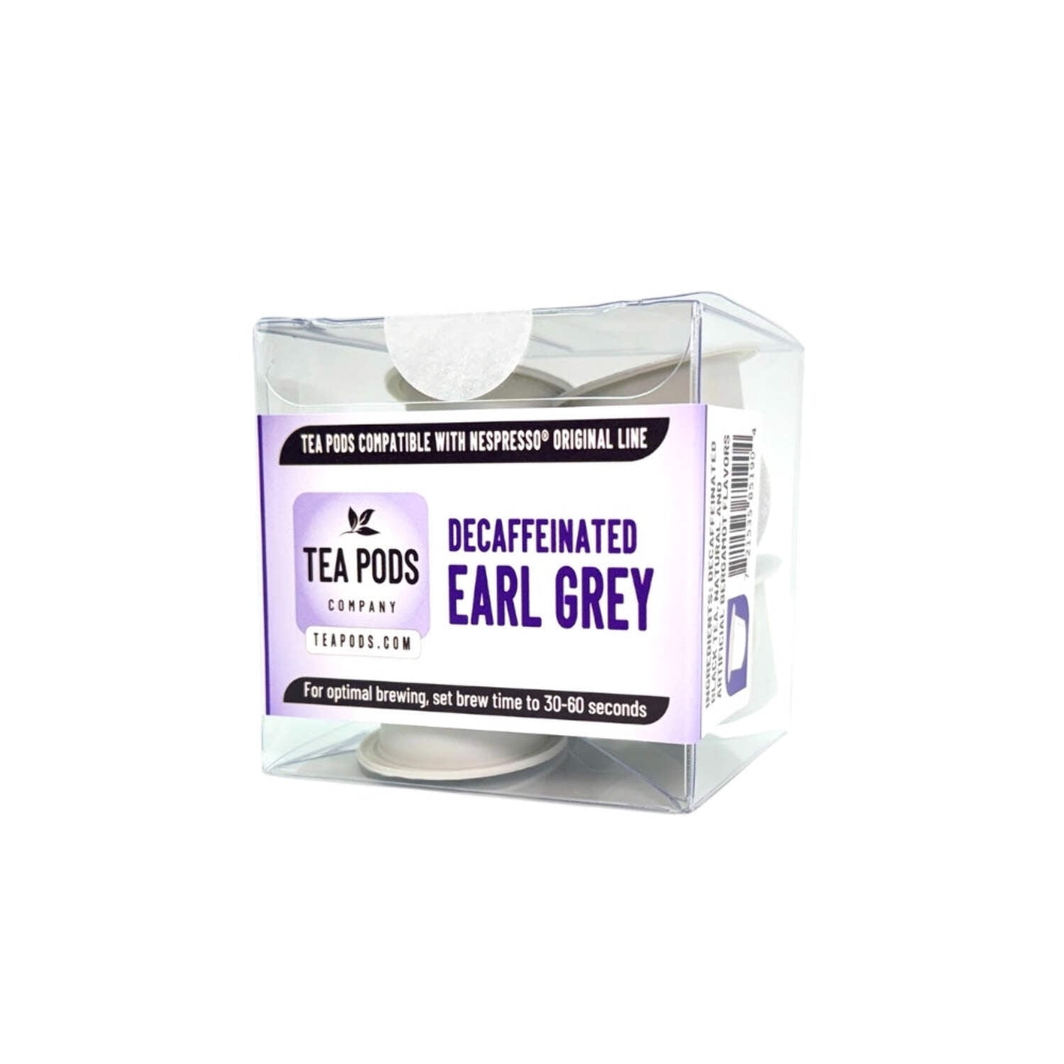 Decaffeinated Earl Grey black tea pods Nespresso OriginalLine ...