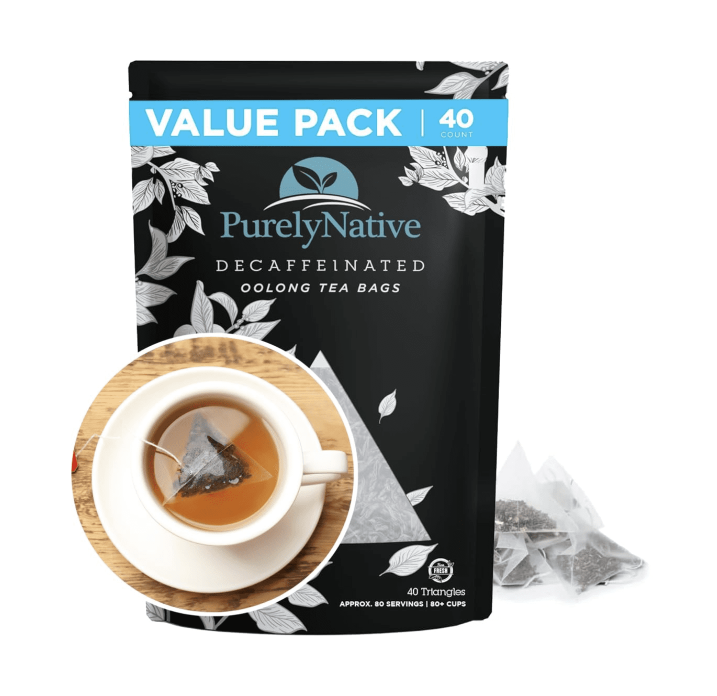 Decaffeinated Oolong Tea Bags Value Pack, Caffeine Free Hot or Iced Tea ...