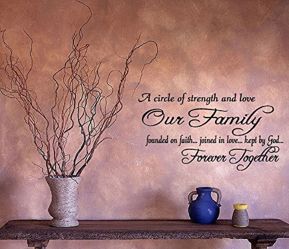 Decal ~ A CIRCLE OF STRENGTH #2 ~ WALL DECAL, 13" X 24" - Walmart.com