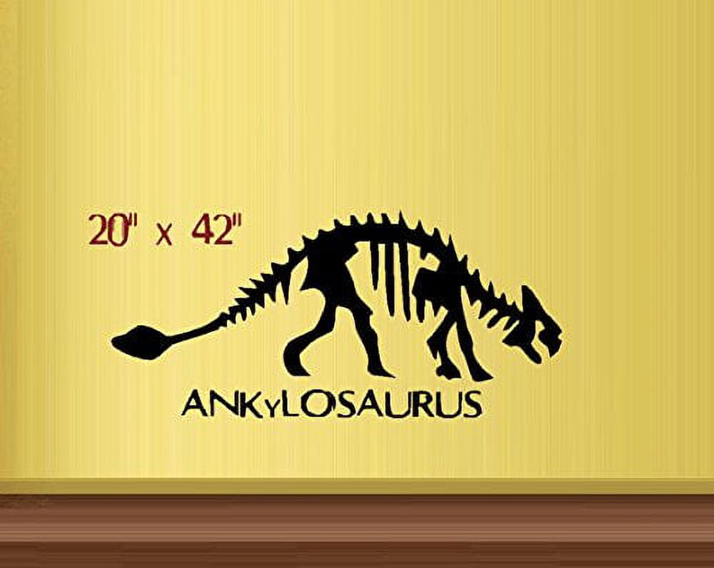 Decal ~ ANKYLOSAURUS FOSSIL DINOSAUR #2 ~ WALL DECAL EX LRG 20" X 42 ...
