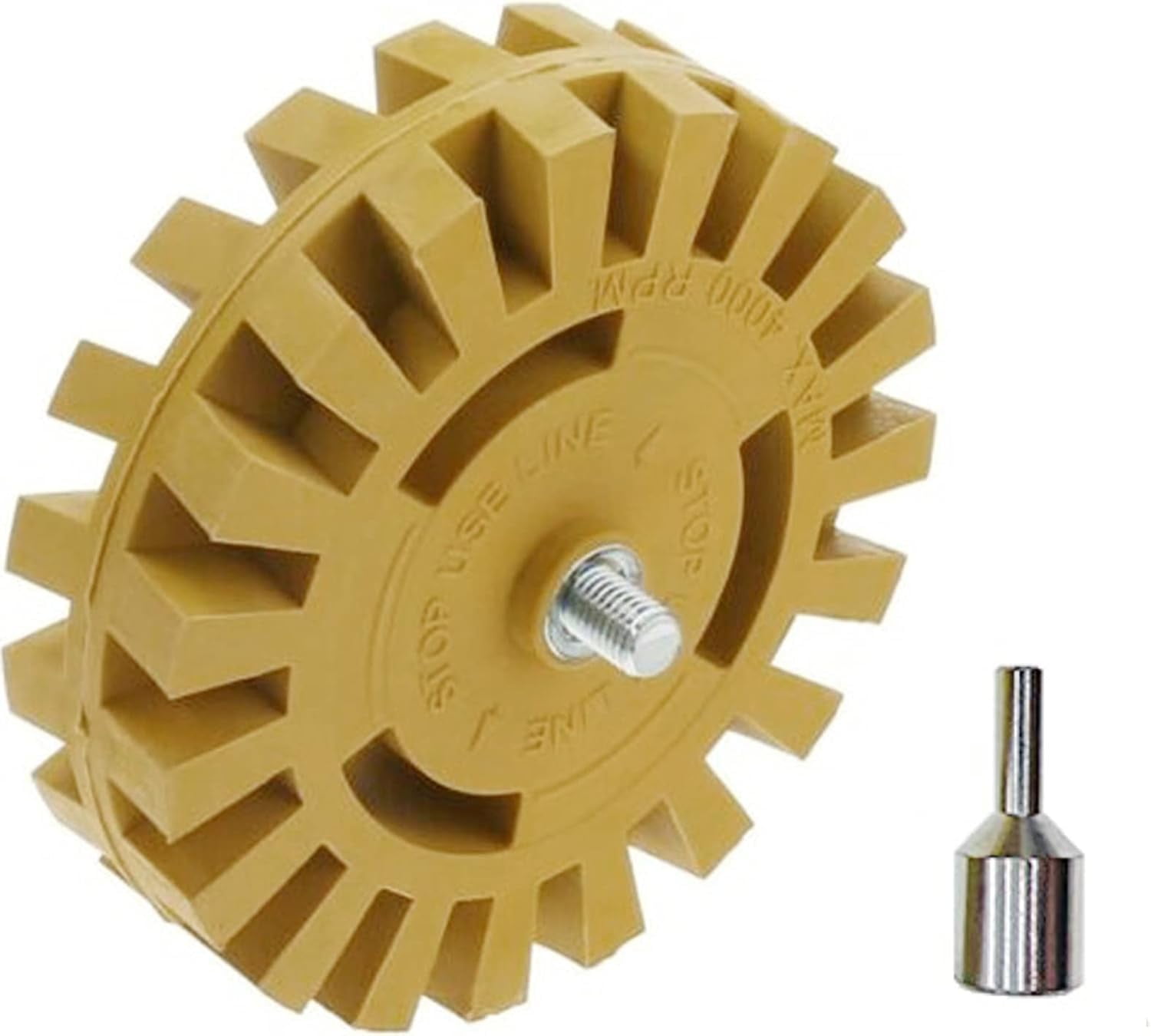 Decal Adhesive Remover, 4 Inches with Drill Adapter, Suitable for Vinyl ...