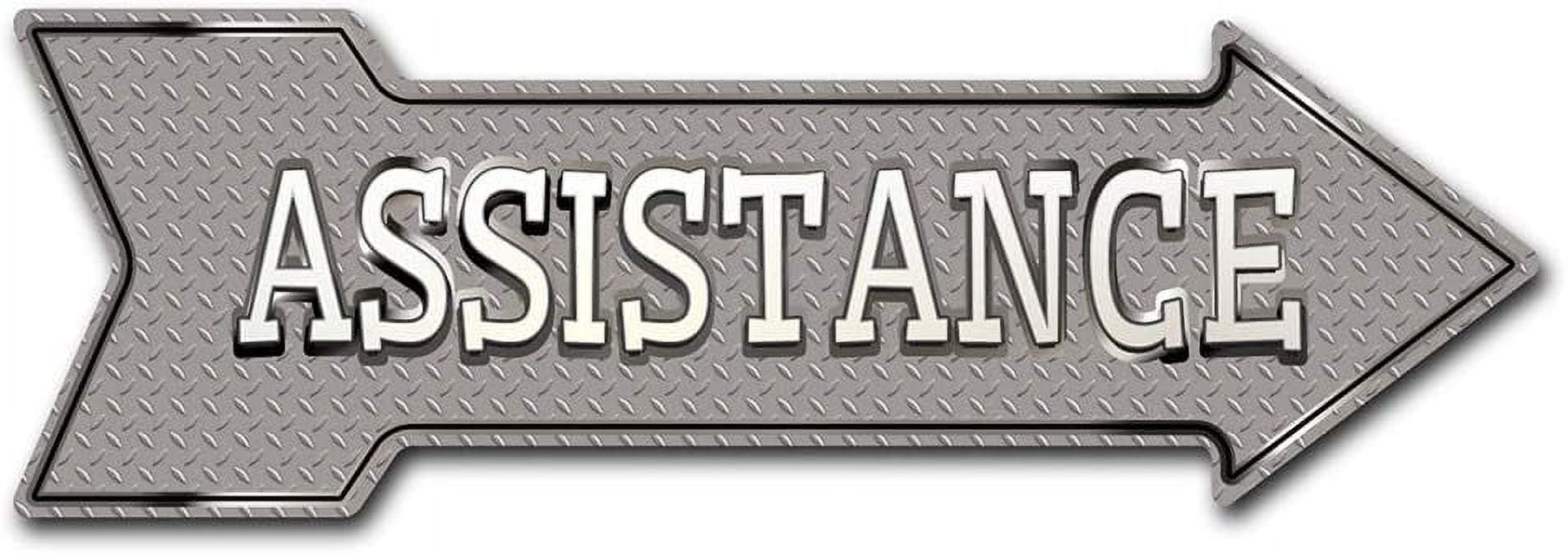 Art Assistance Indoor/Outdoor 24" Direction Sticker Vinyl Wall s ...