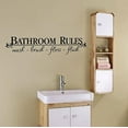 Decal ~ BATHROOM RULES #2 ~ WALL DECAL, HOME DECOR 6.5" X 27" - Walmart.com