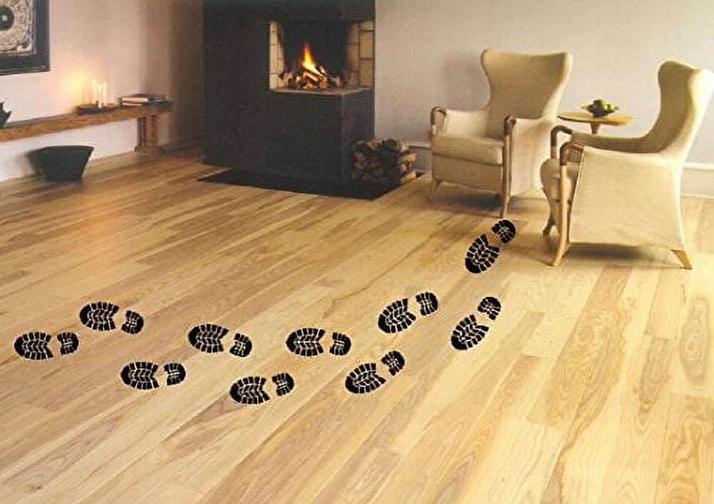 Decal ~ Boot Foot Prints 4 sets of two prints~ WALL, Floor, or Window ...