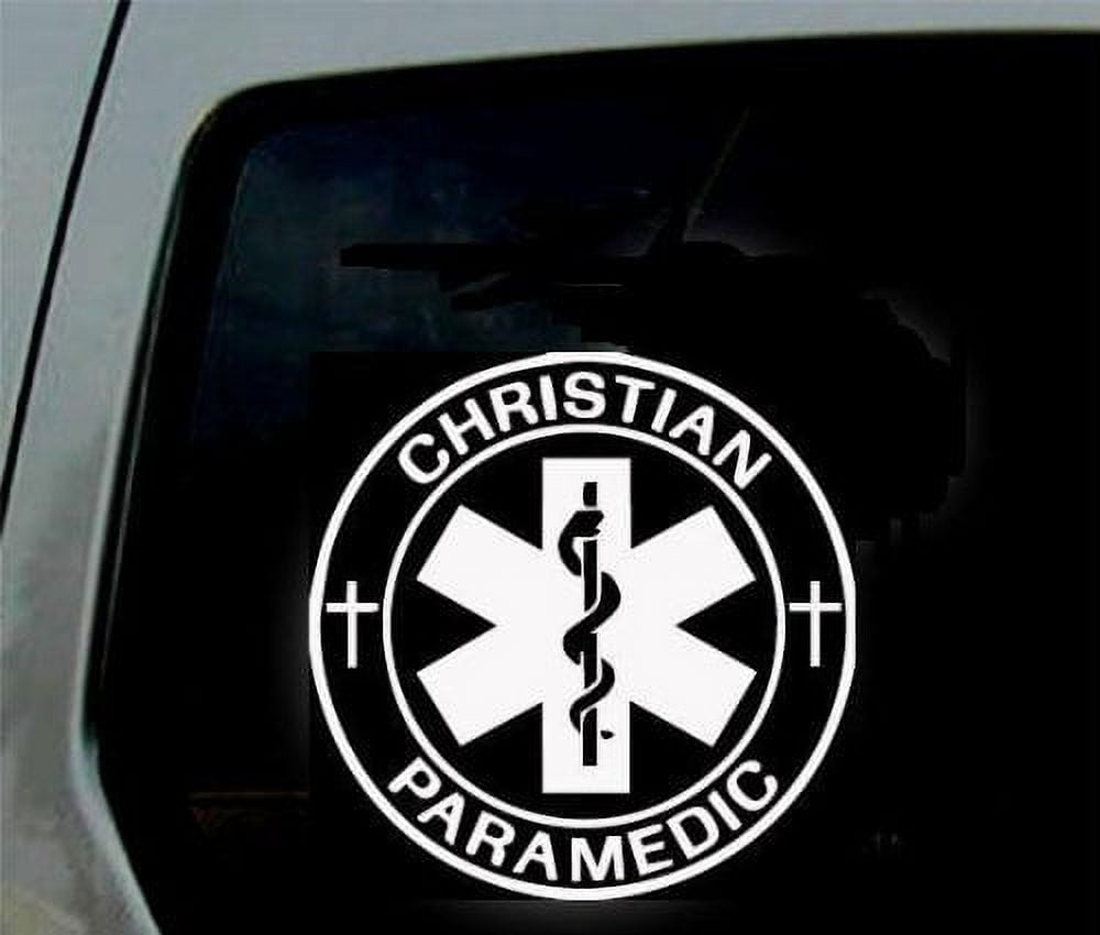 Decal ~ CHRISTIAN PARAMEDIC ~ AUTO DECAL, WALL DECAL 5" X 5" - Walmart.com