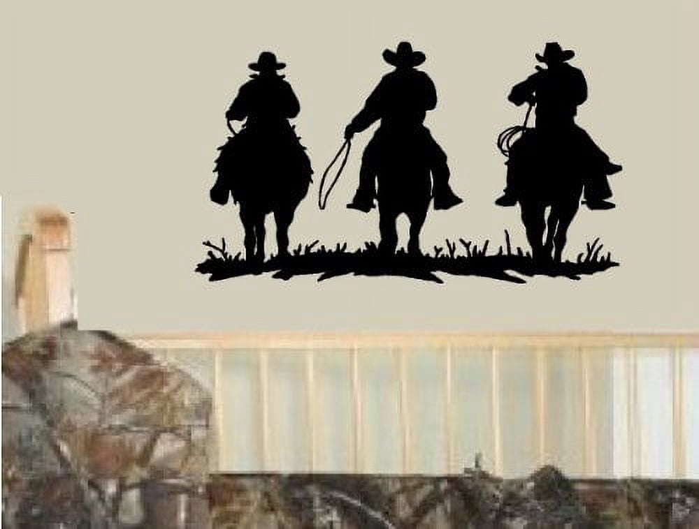 Decal ~ COWBOYS RIDING ~ WALL DECAL, HOME DECOR 13" X 26" - Walmart.com