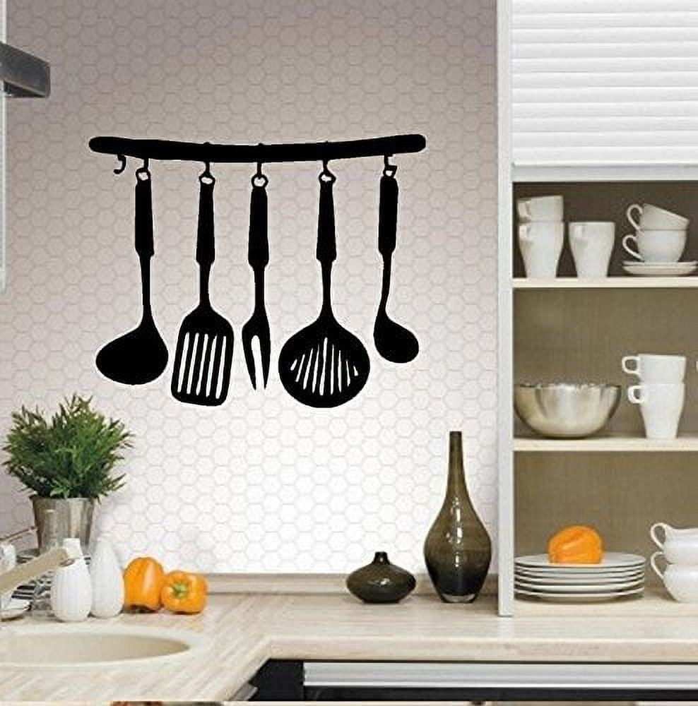 Decal ~ Cooking Utensils ~ Wall Decal, 13" x 16" - Walmart.com