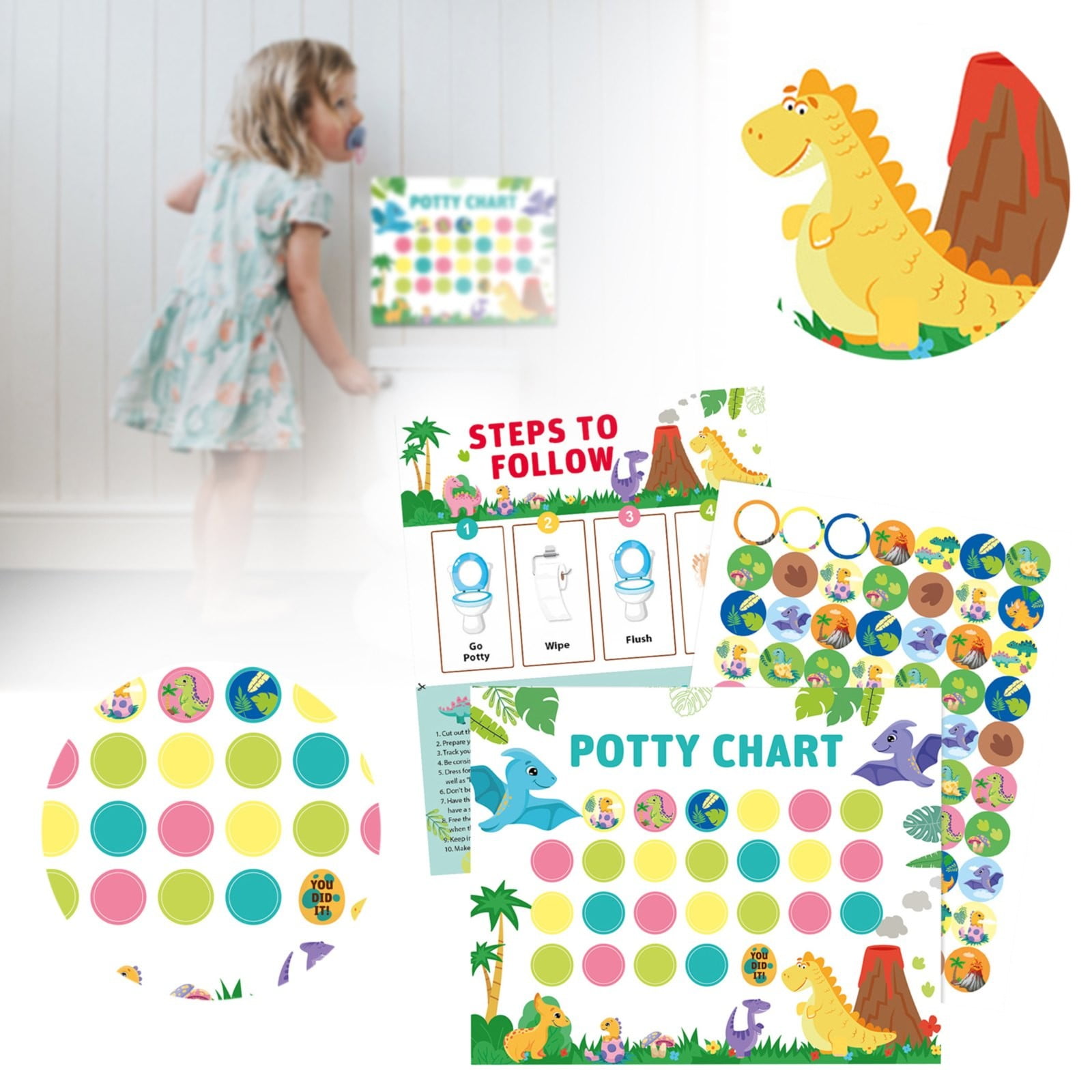 Decal For Toddlers Boys & Girls Cartoon Decal With Stickers Toddler ...