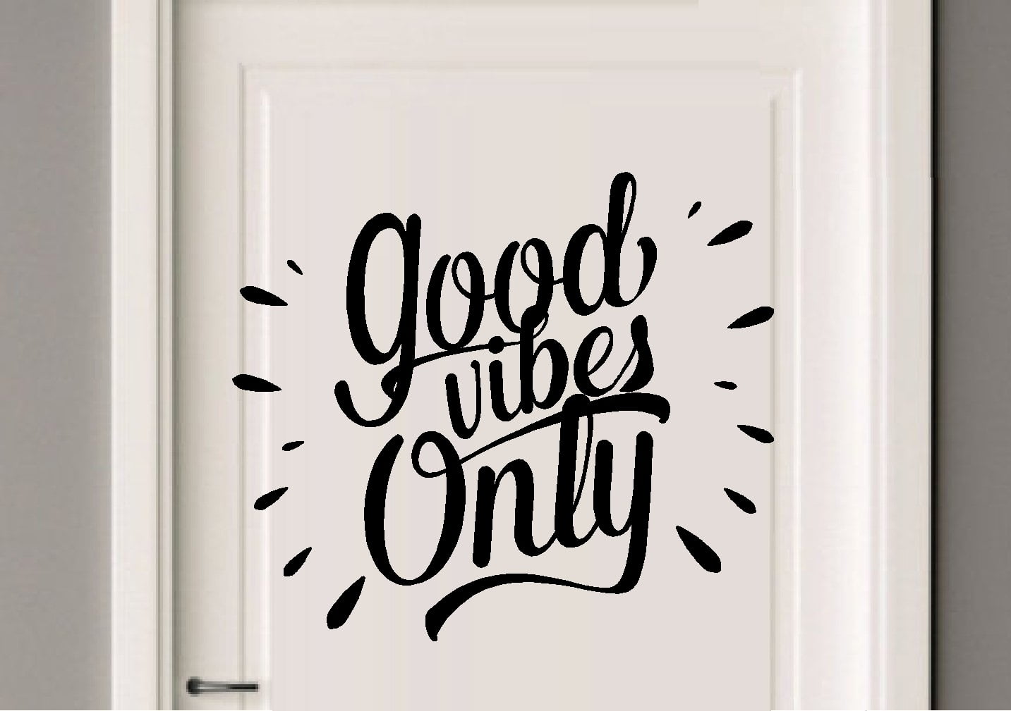 Decal ~ GOOD Vibes Only: Wall or Window Decal: 13" x 15" (Black ...