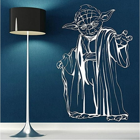 Decal ~ Great Master Yoda ~ Star Wars Theme ~ Wall or Window Decal 20 ...