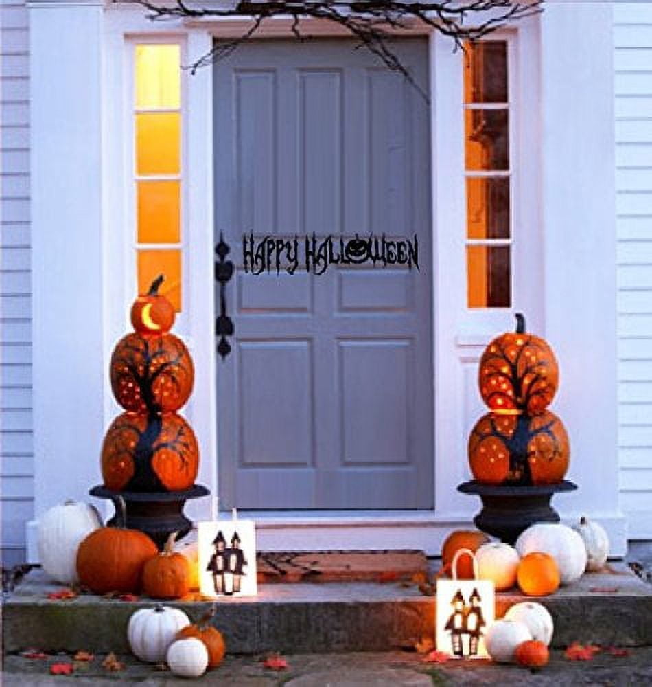 Decal ~ Happy Halloween # 2 Wording, (Happy Halloween) 6" x 28 ...