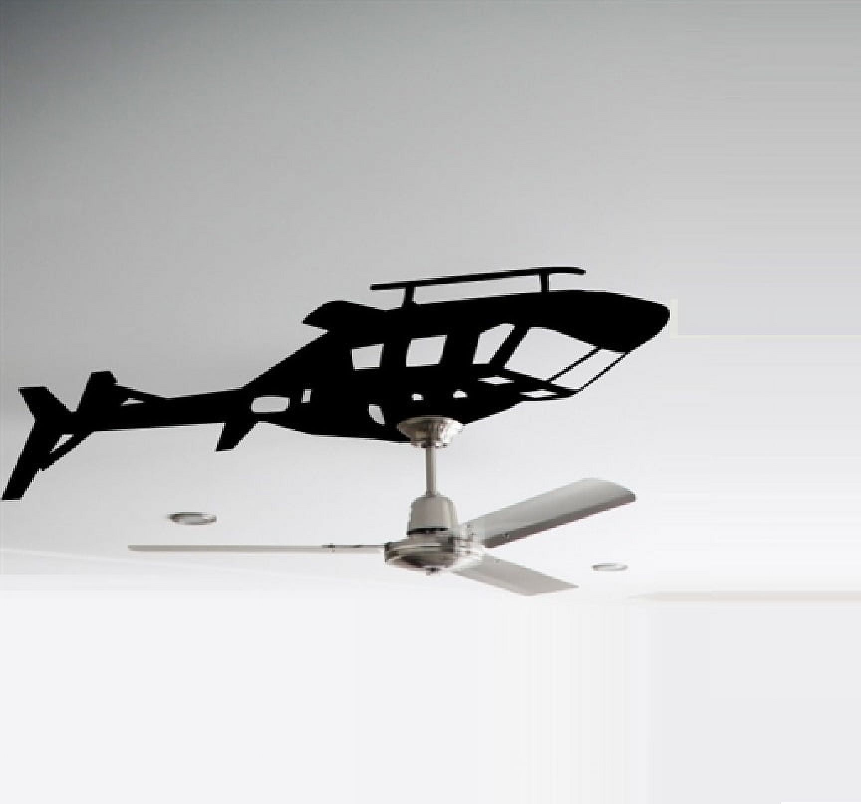 Decal ~ Helicopter Ceiling Fan Decal ~ Fan or Light Accent ~ WALL DECAL ...
