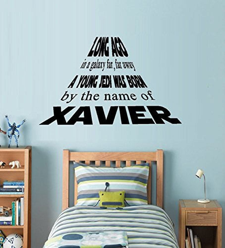 Decal ~ Long Ago in a Galaxy far far AWAY, A YOUNG JEDI WAS BORN ...