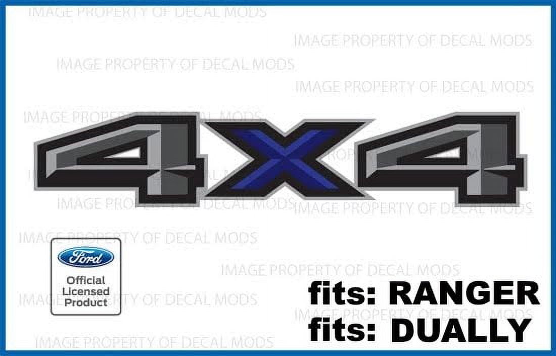 Decal Mods 4X4 Blue Decals Stickers for Ford Ranger (2019-2020) - FBLU ...