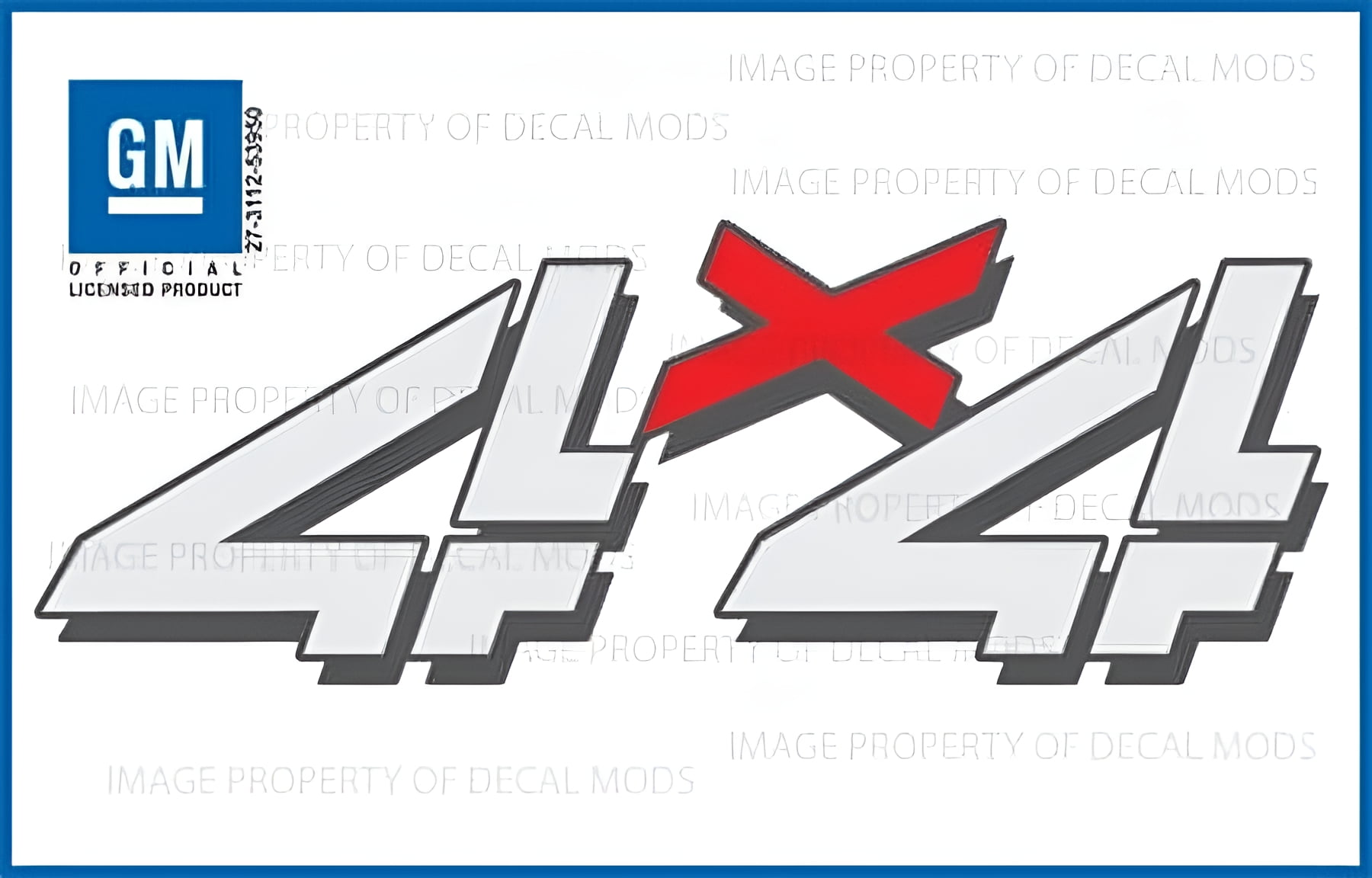 Decal Mods 4x4 Decals Stickers fits Chevy Silverado - F (1999 - 2006 ...