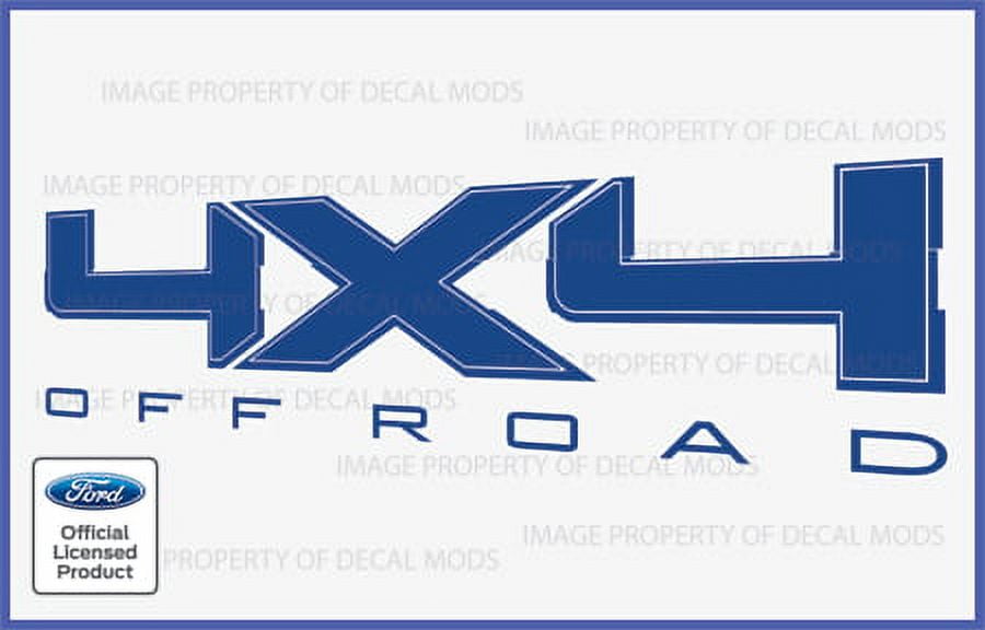 Decal Mods 4x4 Off Road Dark Blue Decals Stickers - CDB for Ford F150 ...