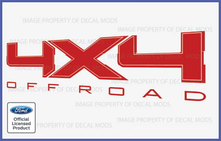 Decal Mods 4x4 Off Road Decals Stickers for Ford F150 Red - CR (2009 ...