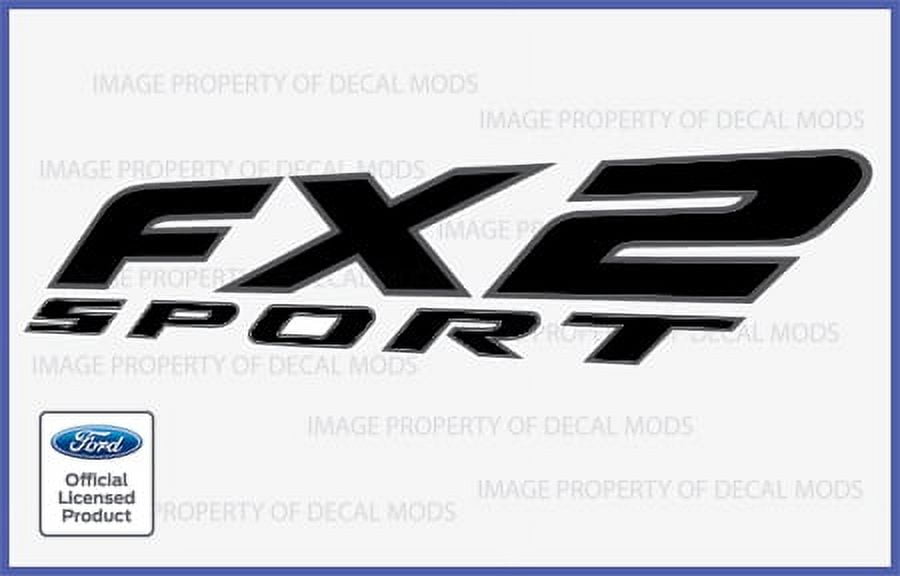 Decal Mods FX2 Sport Decals Truck Stickers for Ford F150 BLACK BLACKOUT ...