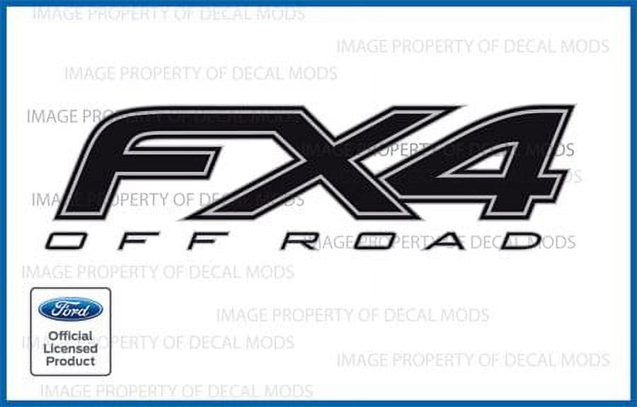 Decal Mods FX4 Off Road Decals Black Blackout Truck Stickers for Ford ...