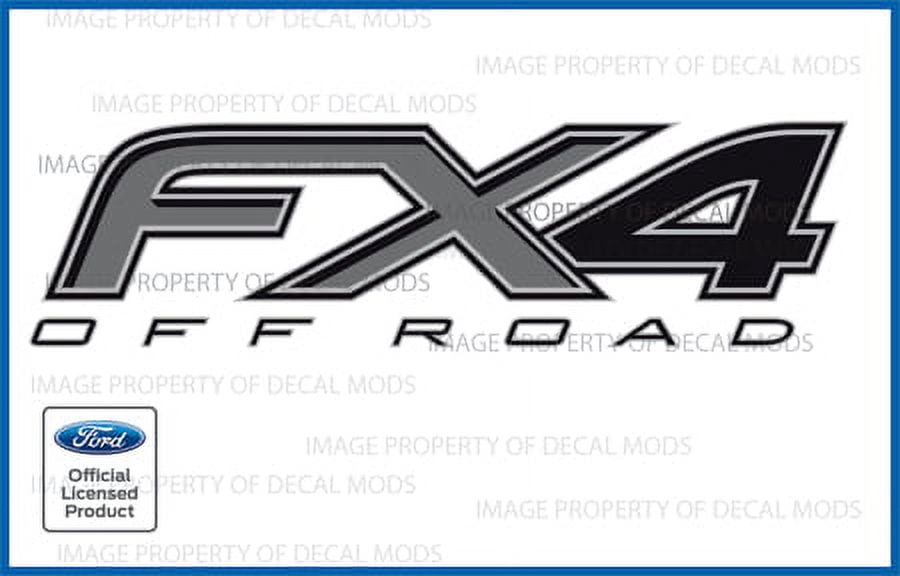 Decal Mods FX4 Off Road Decals Gray / Grey Truck Stickers for Ford F250 ...