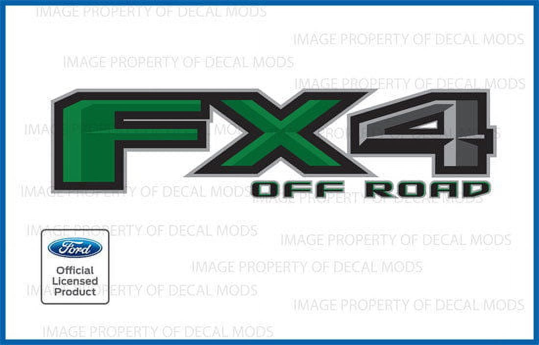 Decal Mods FX4 Off Road Decals Stickers Dark Green for Ford F250 F350 ...
