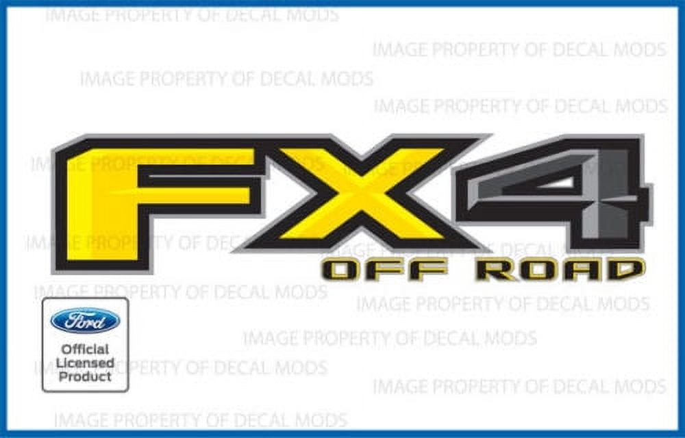 Decal Mods FX4 Off Road Decals Stickers for Ford F250 F340 F450 Yellow ...
