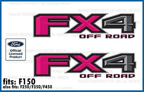 Decal Mods FX4 Off Road HOT Pink Decals Stickers for Ford F150 (2015 ...
